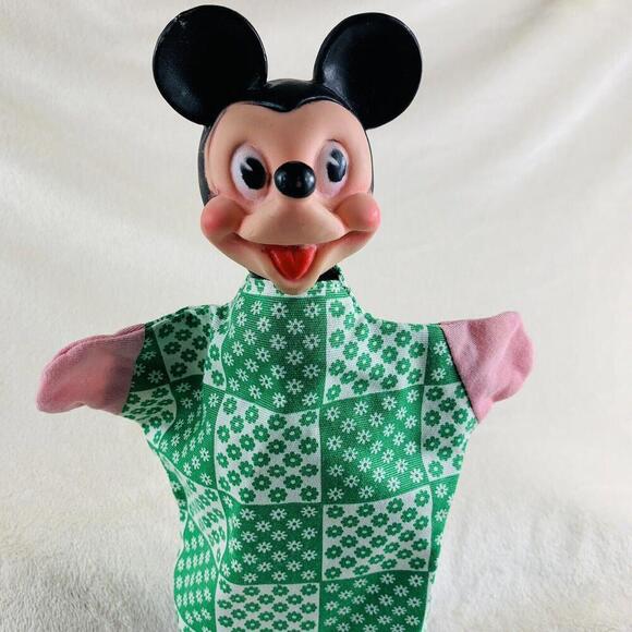 Other | Vintage Walt Disney Productions 195s Mickey Mouse Hand Puppet ...